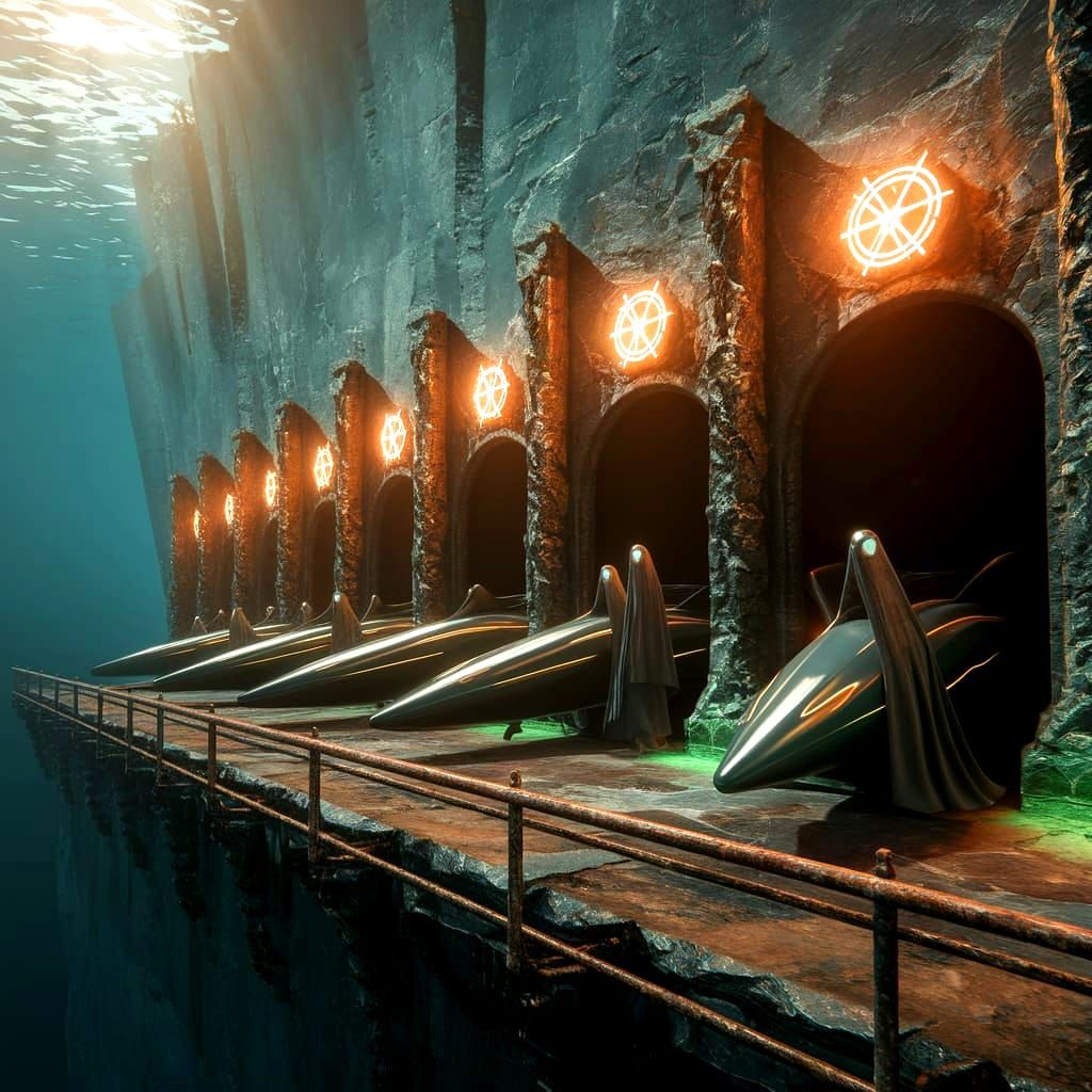 Vault of Tides Transit Hub - Underwater Gothic Transit Stati...