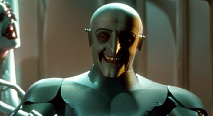 In Fritz Lang's Metropolis, Rotwang, the mad scientist, laughs ...