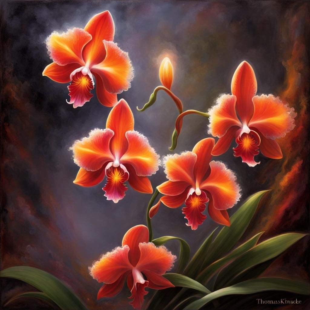 Ember Blossom - AI Generated Artwork - NightCafe Creator