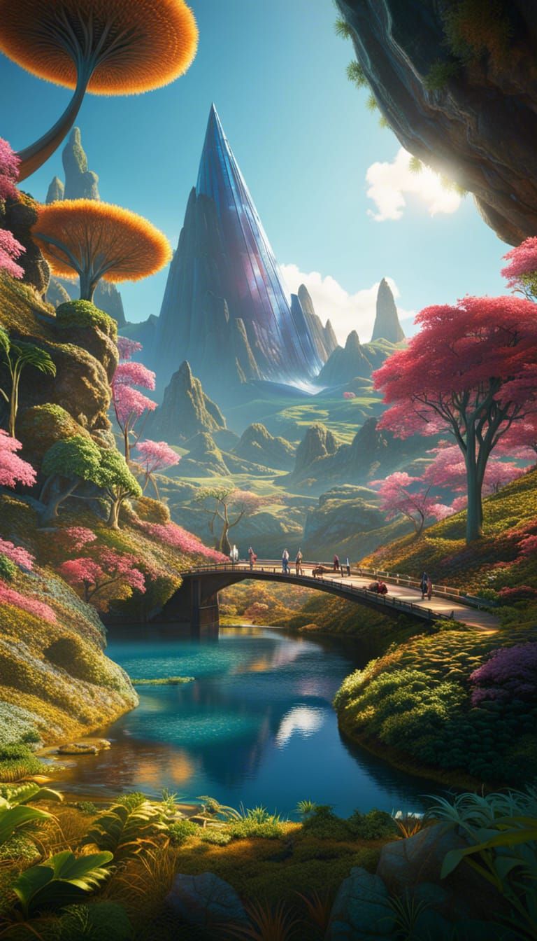 an alien world - AI Generated Artwork - NightCafe Creator