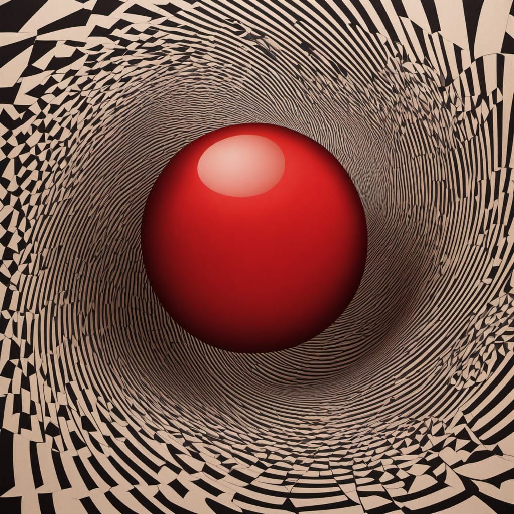 Red eye _ abstract optical illusion