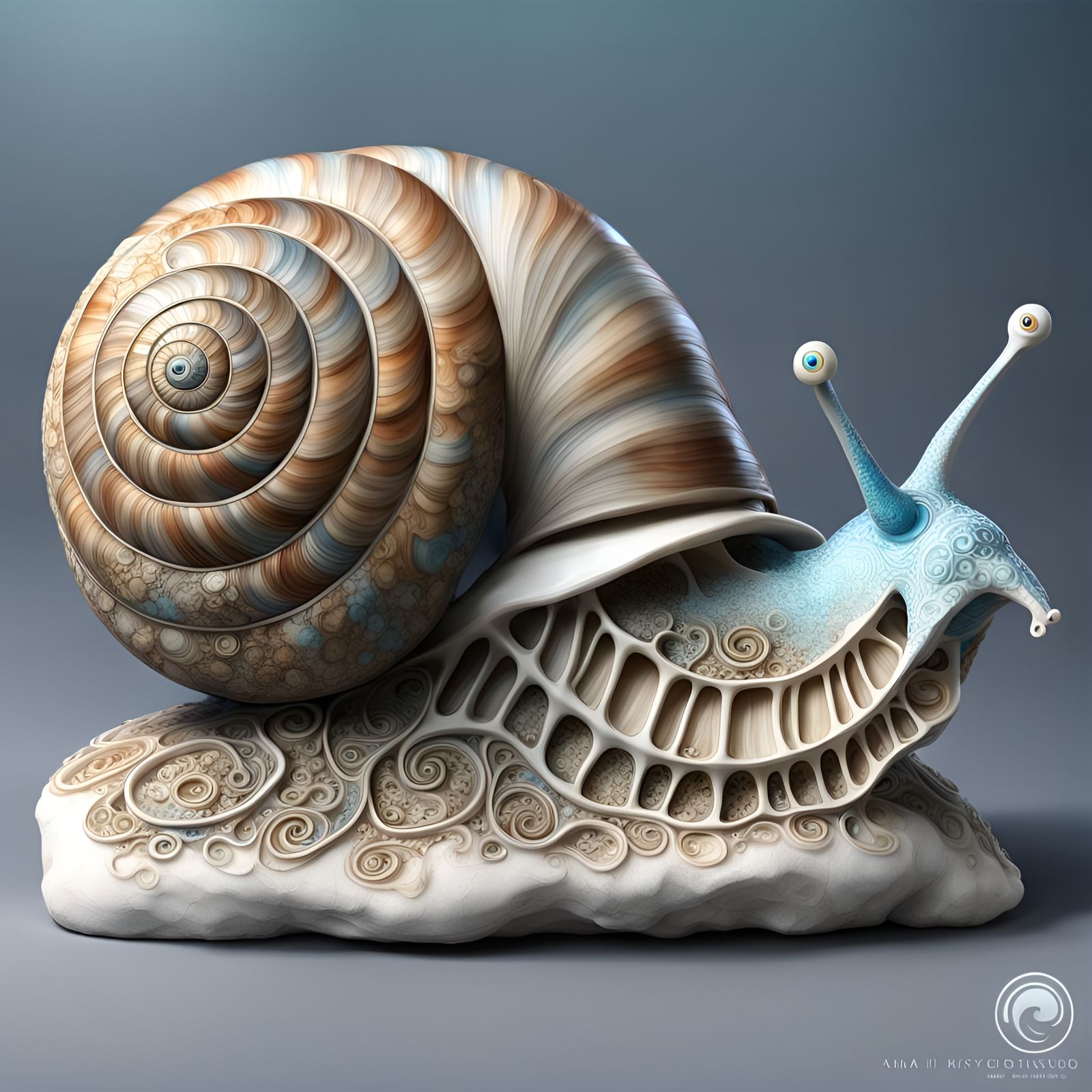 Snaily, for snail challenge - AI Generated Artwork - NightCafe Creator