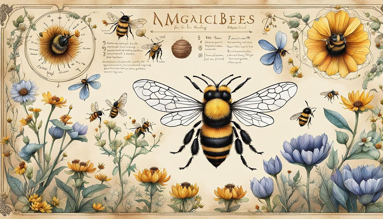Caring for magical bees - AI Generated Artwork - NightCafe Creator