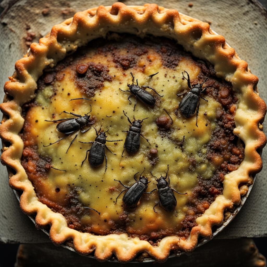 Bug pie - AI Generated Artwork - NightCafe Creator