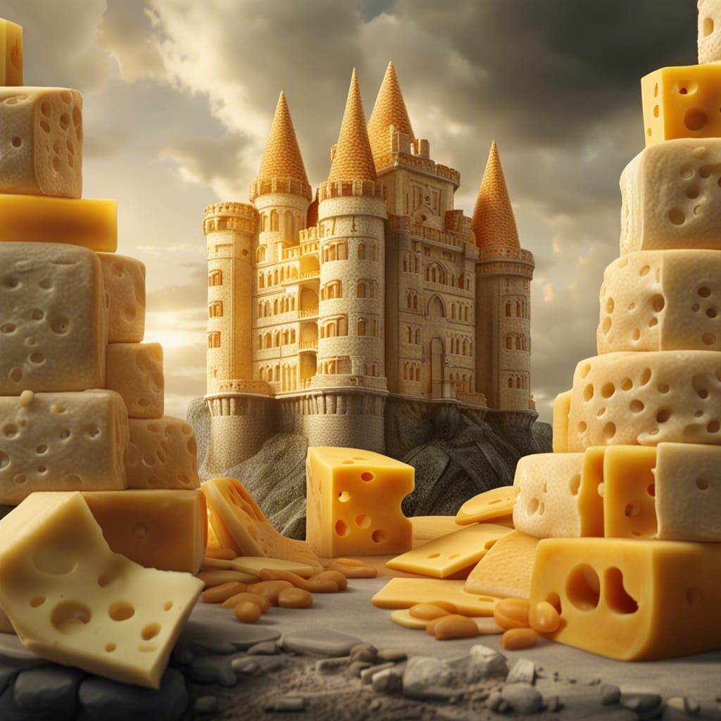 Cheese Castle in a World of Cheese - AI Generated Artwork - NightCafe ...