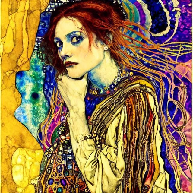 Lady Macbeth Juliet Hippie woman, cinematic dramatic, expressionism ...