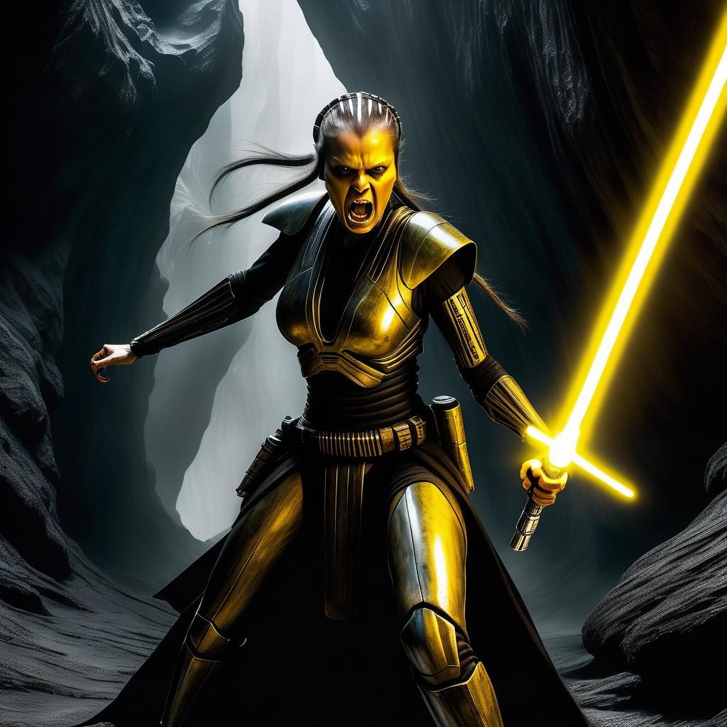 Jedi-knight turns dark ... - AI Generated Artwork - NightCafe Creator