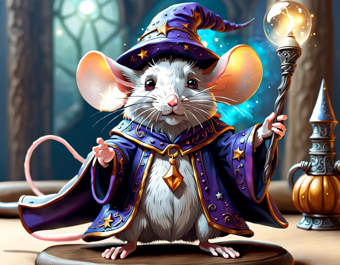 Mouse Wizard - AI Generated Artwork - NightCafe Creator