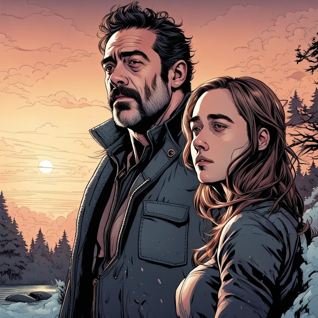 negan smith and alicia clark - AI Generated Artwork - NightCafe Creator