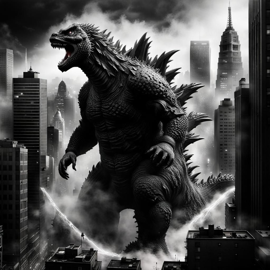 Godzilla - AI Generated Artwork - NightCafe Creator