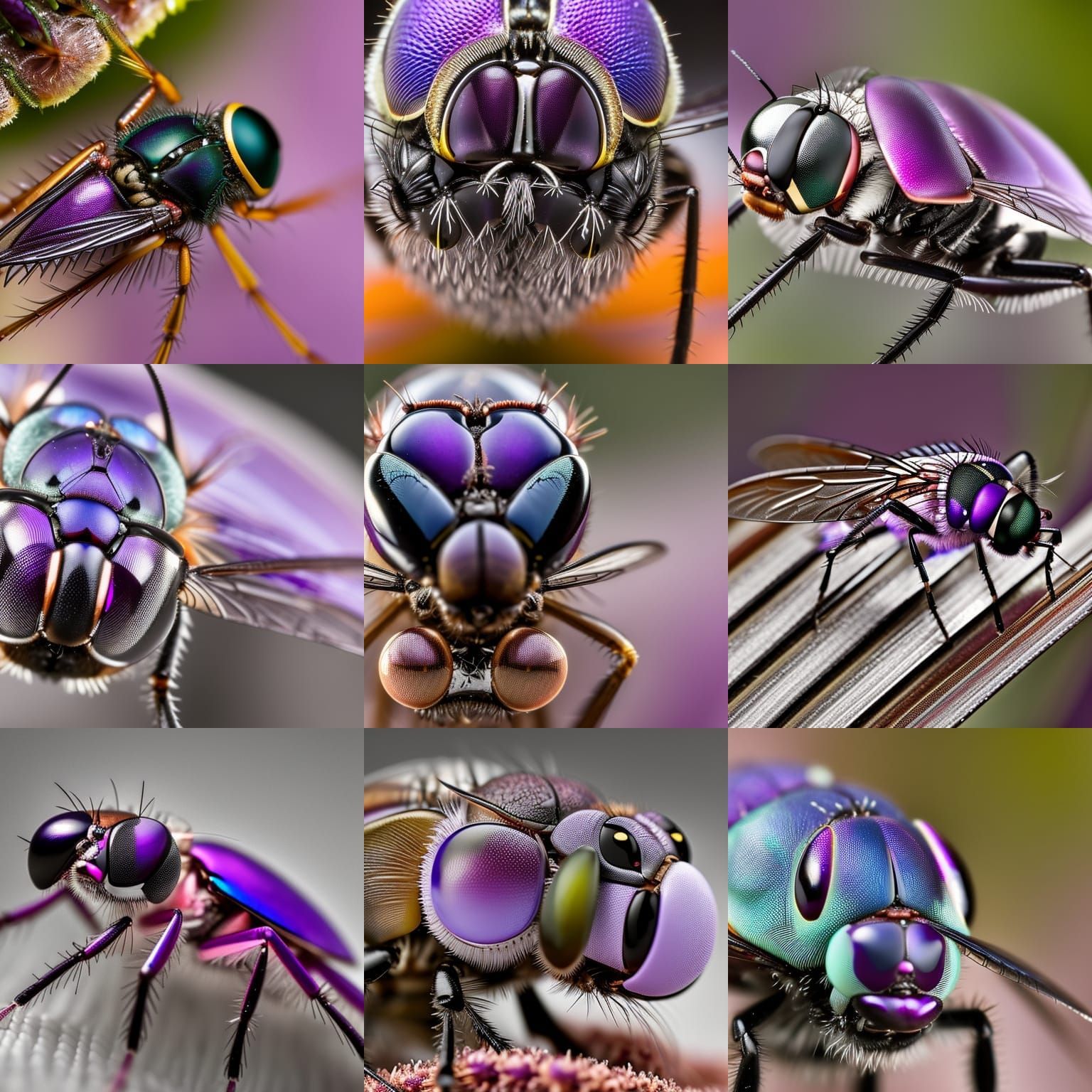 Purple flies - AI Generated Artwork - NightCafe Creator