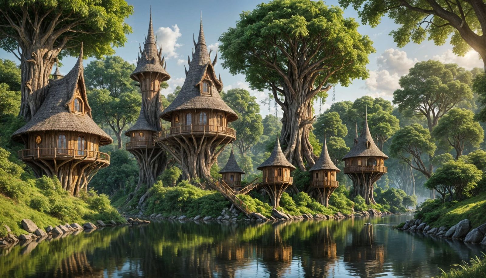 beautiful elven treehouses - Enchanting Elven Treehouses by ...