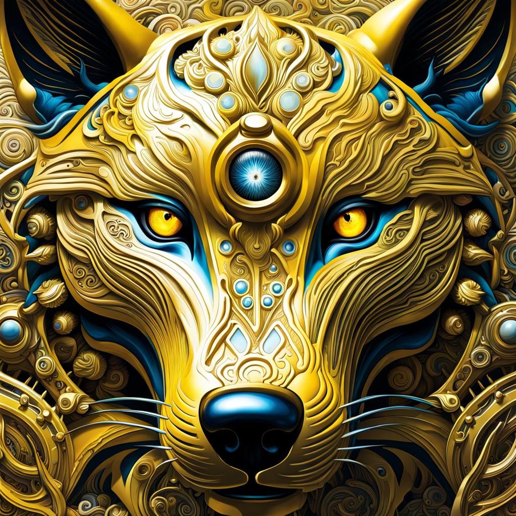 Mask Wolf - AI Generated Artwork - NightCafe Creator
