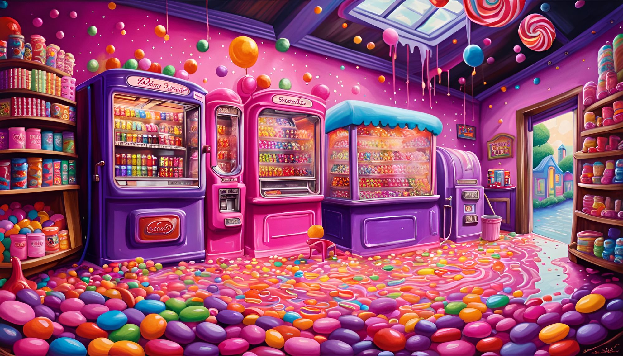 Candy Shop's Candy Machines Gone Wild : r/nightcafe