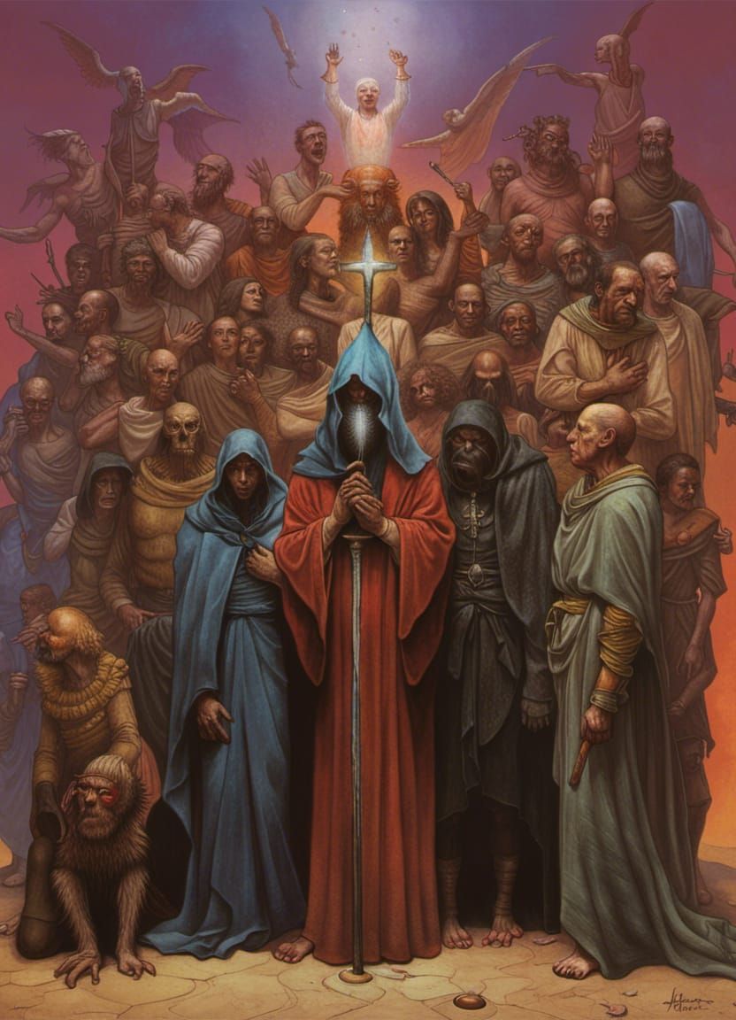 Beheaded saints - AI Generated Artwork - NightCafe Creator