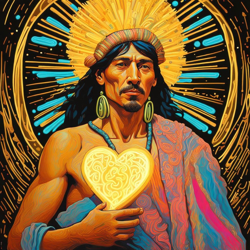 Golden Heart Inca Prince of Peru - AI Generated Artwork - NightCafe Creator