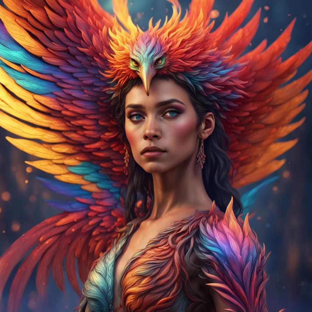 'Phoenix Queen' - AI Generated Artwork - NightCafe Creator