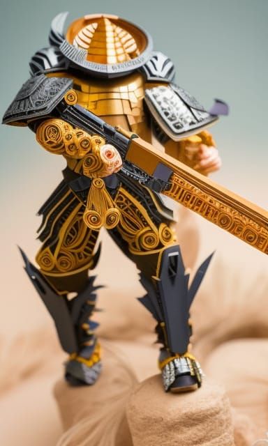 Paper Warrior - AI Generated Artwork - NightCafe Creator