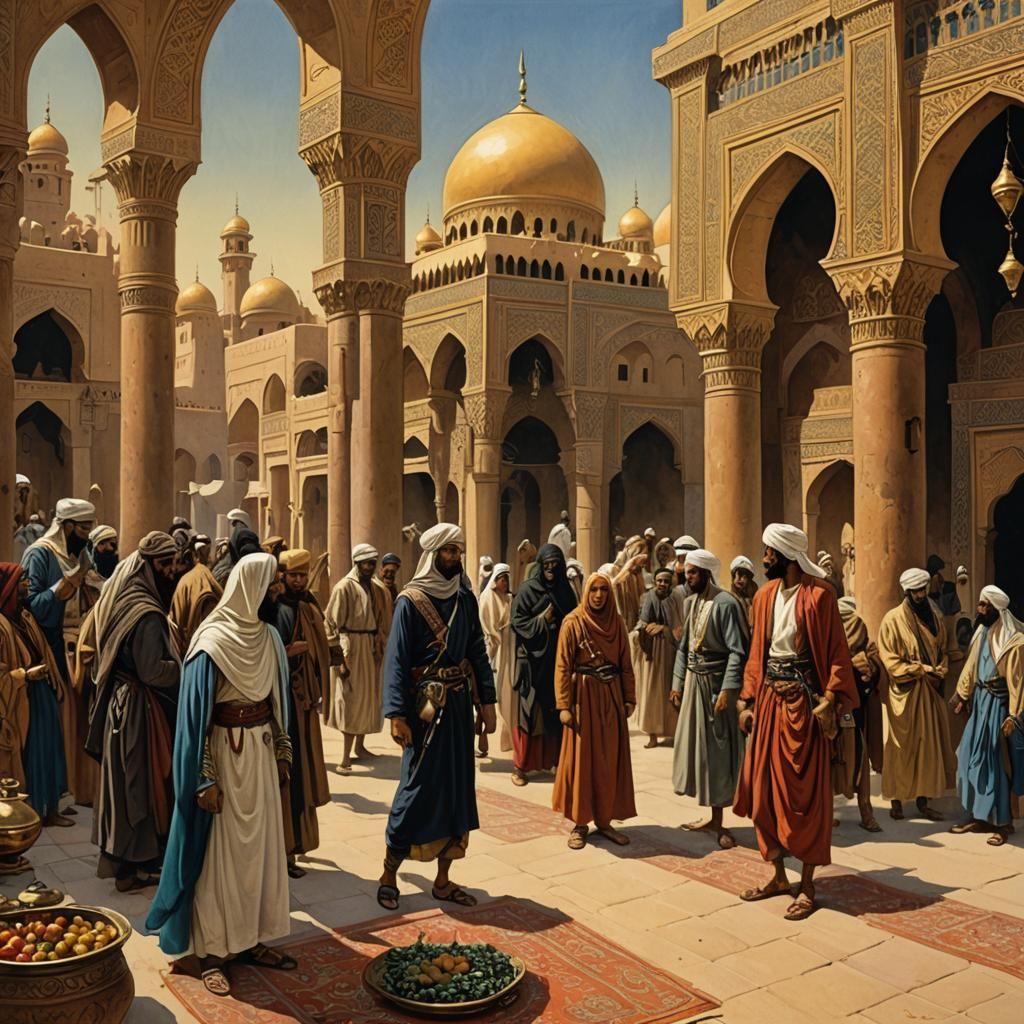 Baghdad Bazaar - AI Generated Artwork - NightCafe Creator