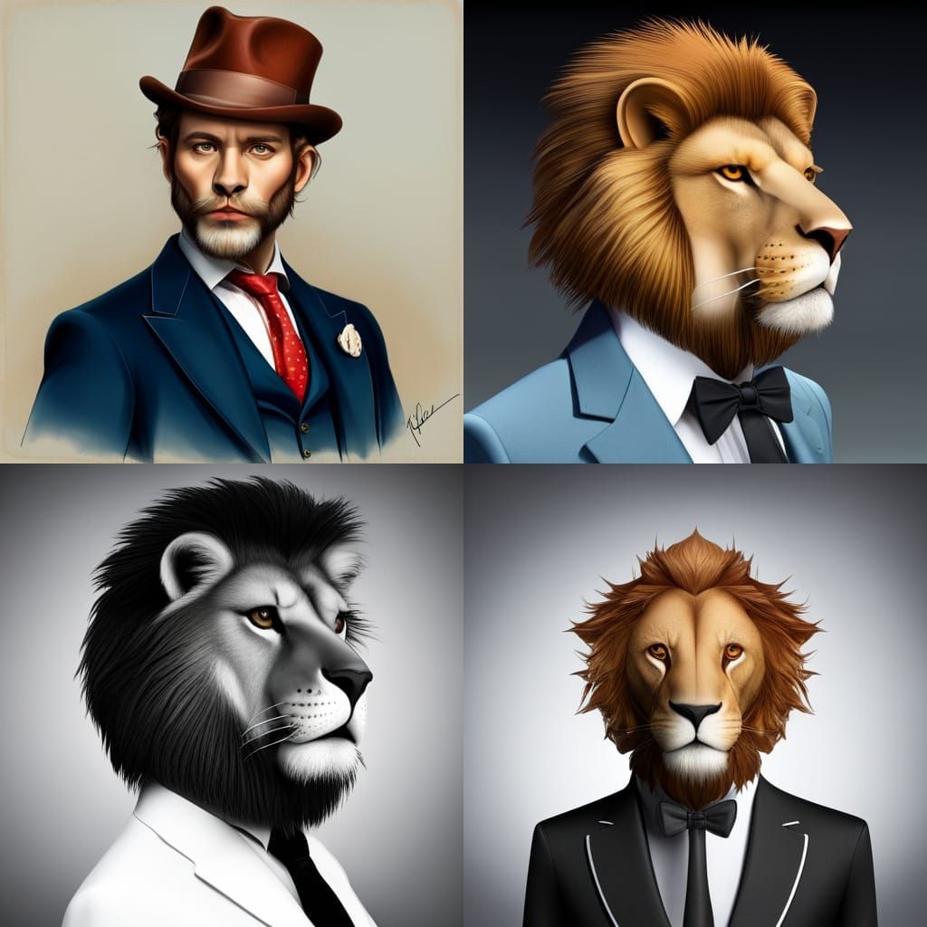 Dandy Lion - AI Generated Artwork - NightCafe Creator