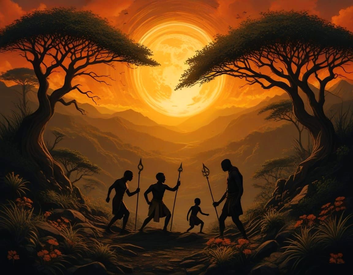 African mythology - Ancient African Gods in Vibrant Digital ...