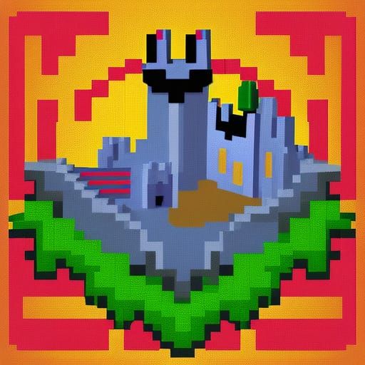 8-bit castle - AI Generated Artwork - NightCafe Creator