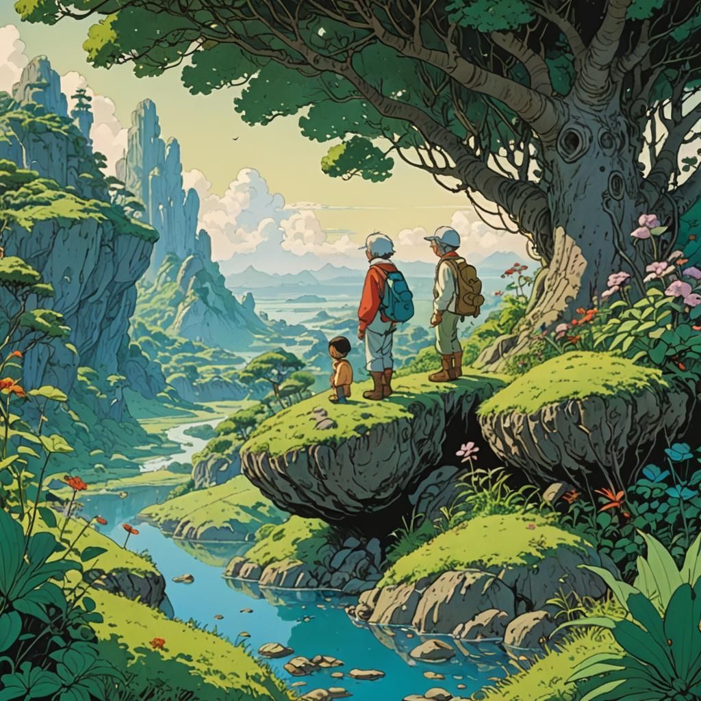art by Hayao Miyazaki, Moebius, fantastical adventure, action figures ...