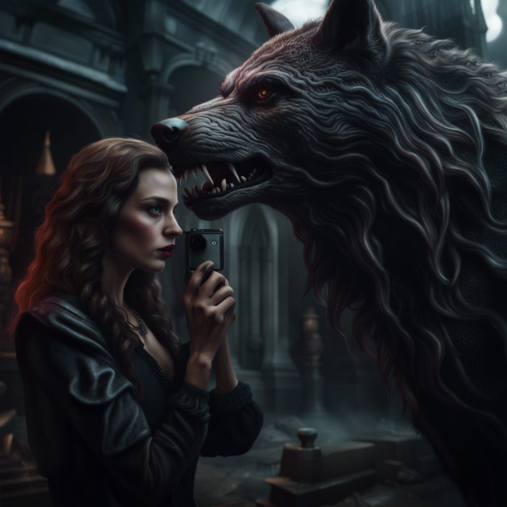 A howling good partner. - AI Generated Artwork - NightCafe Creator