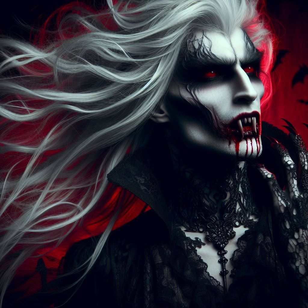 Gothic Male Vampire - AI Generated Artwork - NightCafe Creator