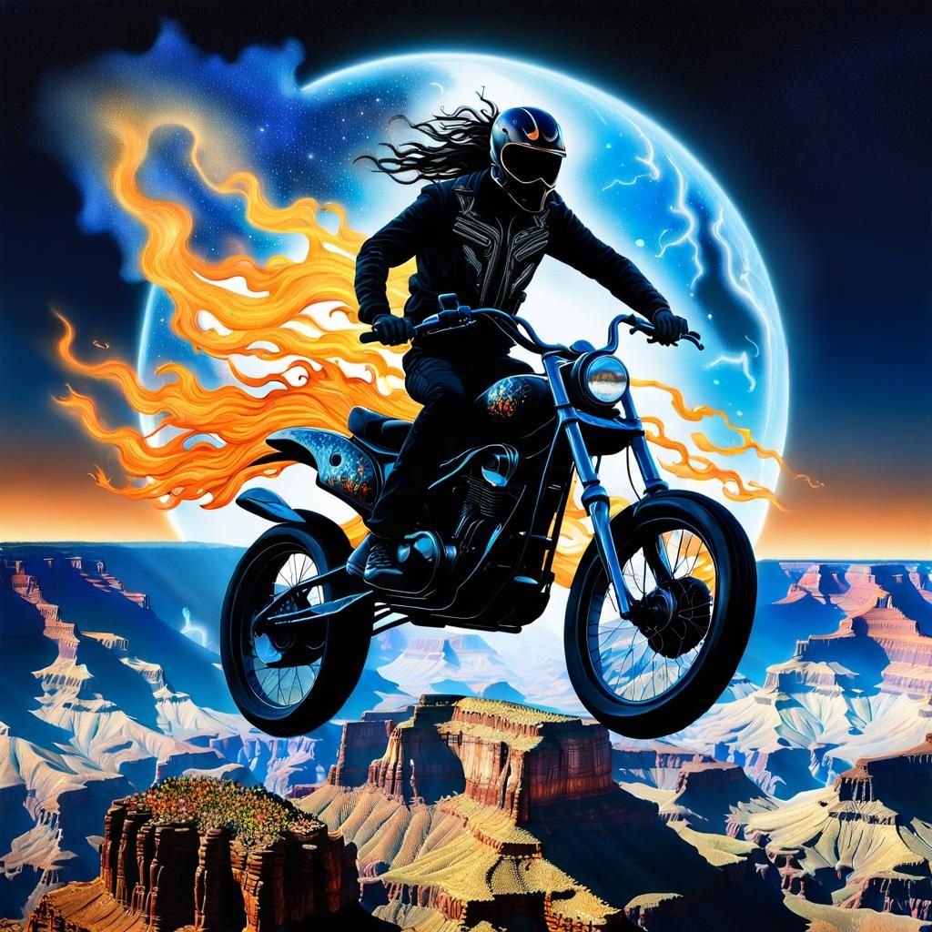 Ghost rider in the sky - AI Generated Artwork - NightCafe Creator