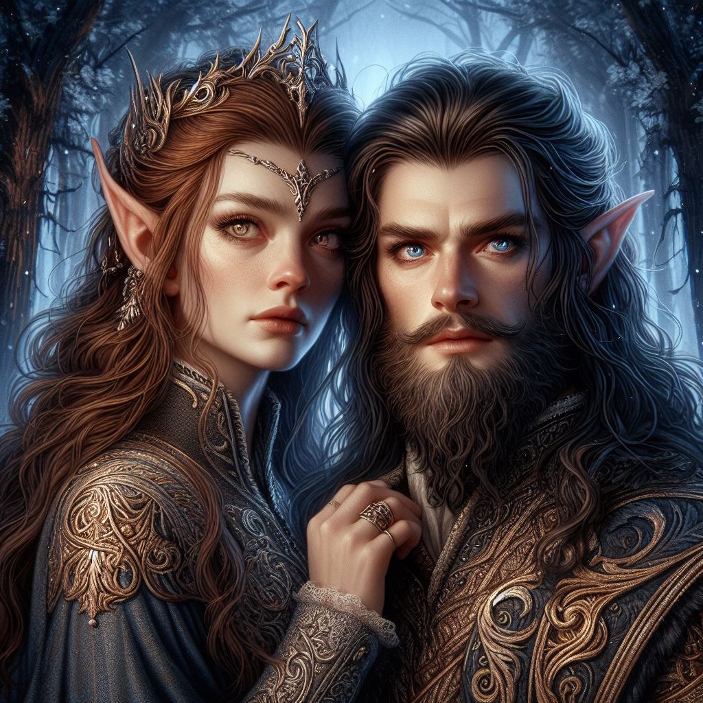 Elven couples series - AI Generated Artwork - NightCafe Creator