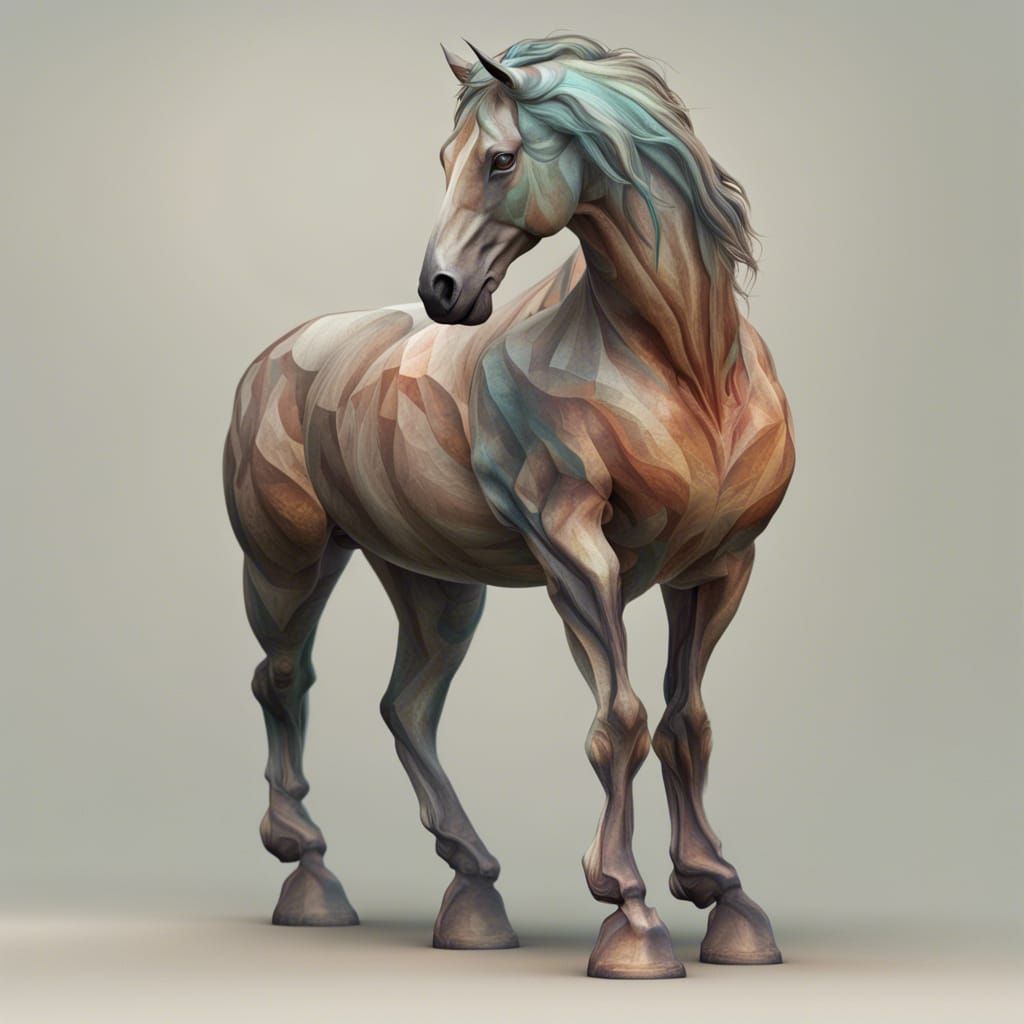 Simple horse - AI Generated Artwork - NightCafe Creator