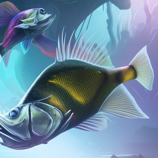 Fish in Space - AI Generated Artwork - NightCafe Creator