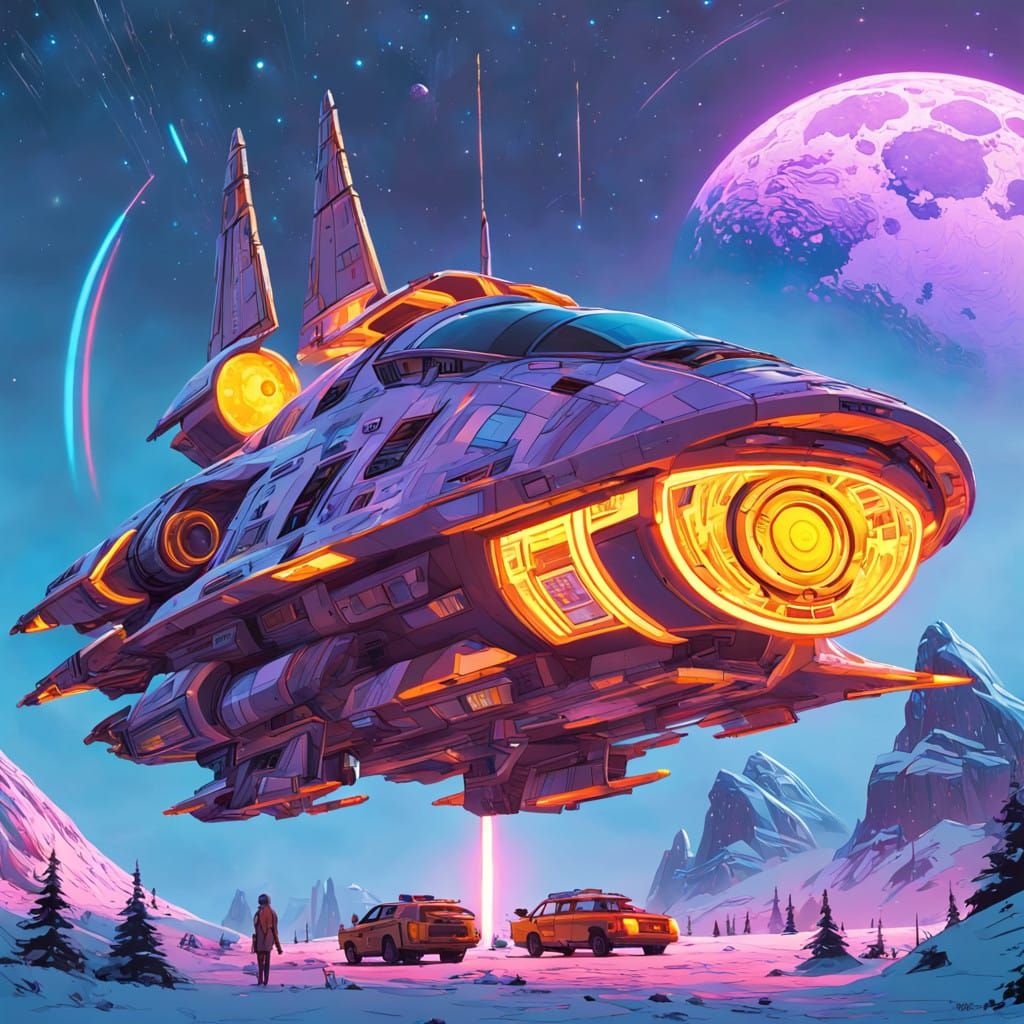 Where are the tacos? - Sleek Starfighter Showcases Vibrant T...