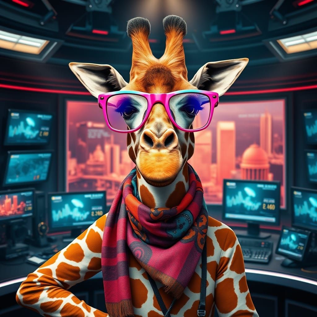 Zootopia News Anchor: Gee Raffe - Quirky Giraffe News Anchor...