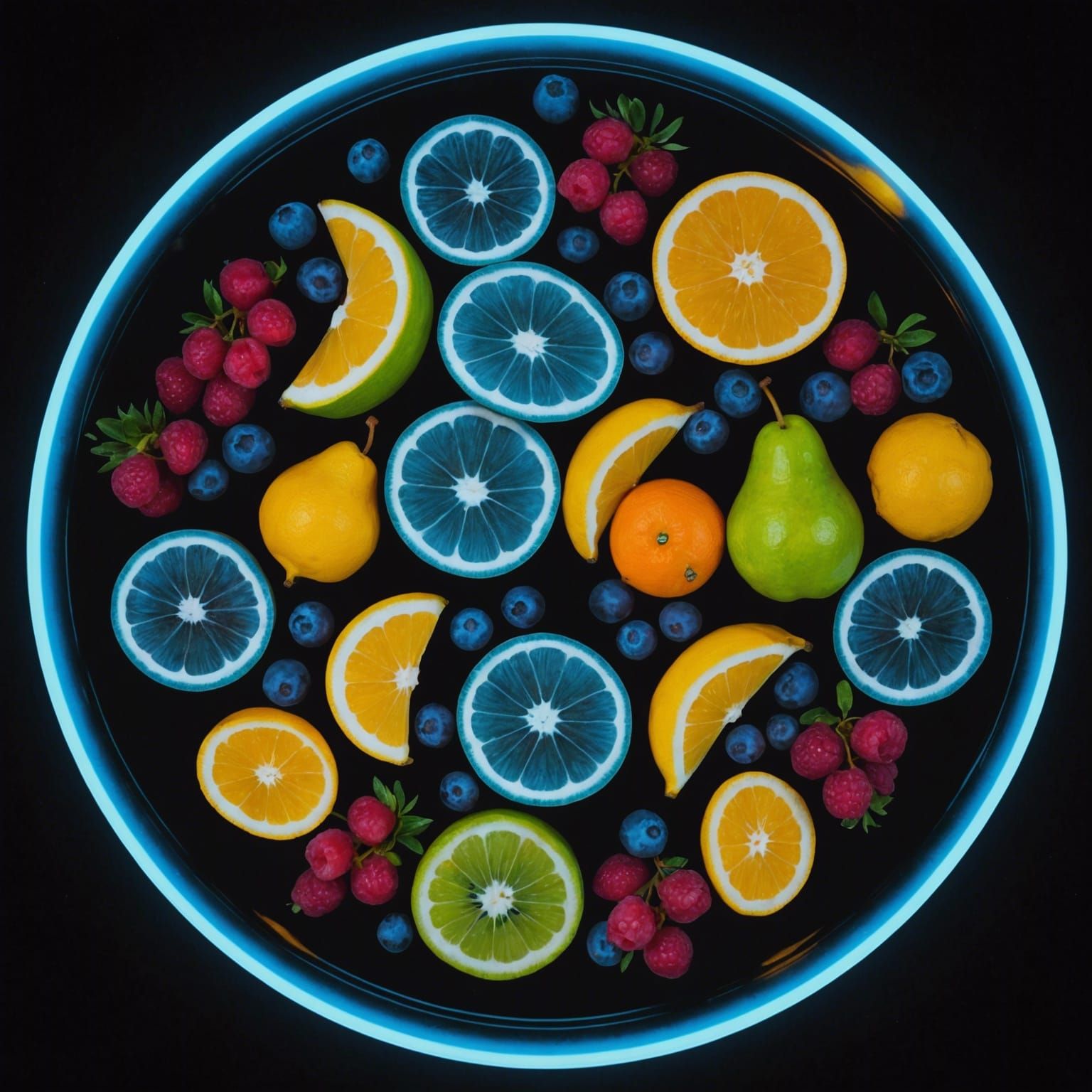 Abstract Fruit Platter - AI Generated Artwork - NightCafe Creator