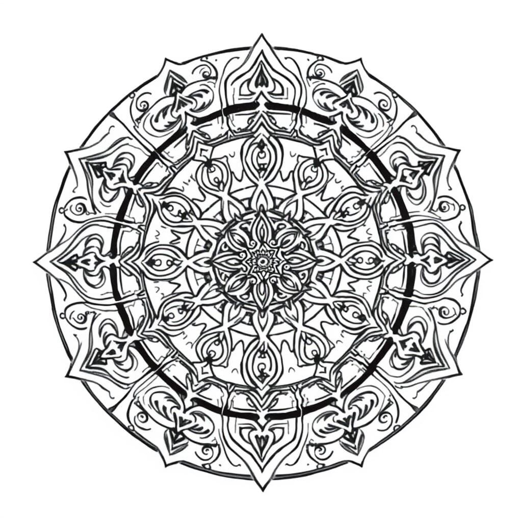 Viking Bronze Age Geometric Pattern in Intricate B... - AI Art