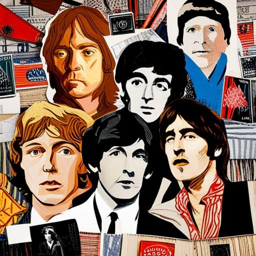 Rock Stars Collage Art - AI Generated Artwork - NightCafe Creator