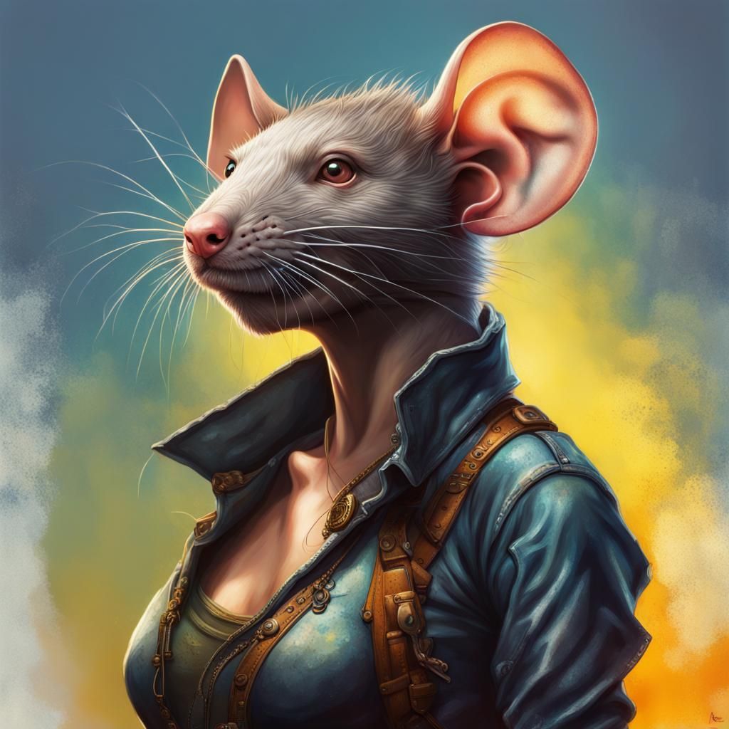 Rat-woman - AI Generated Artwork - NightCafe Creator