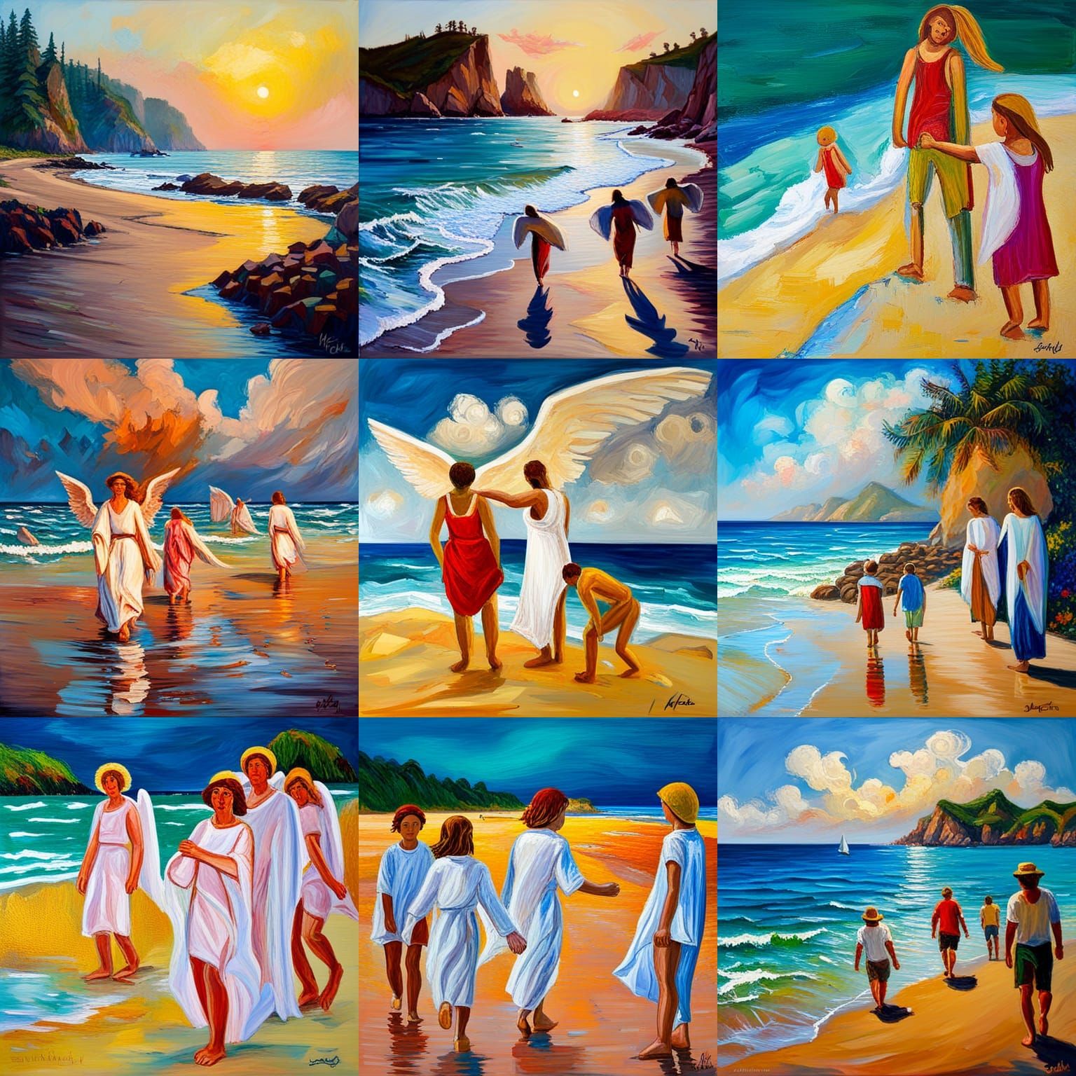 Shem Angels and Archangels Team Up to Help Me at the Beach - AI ...