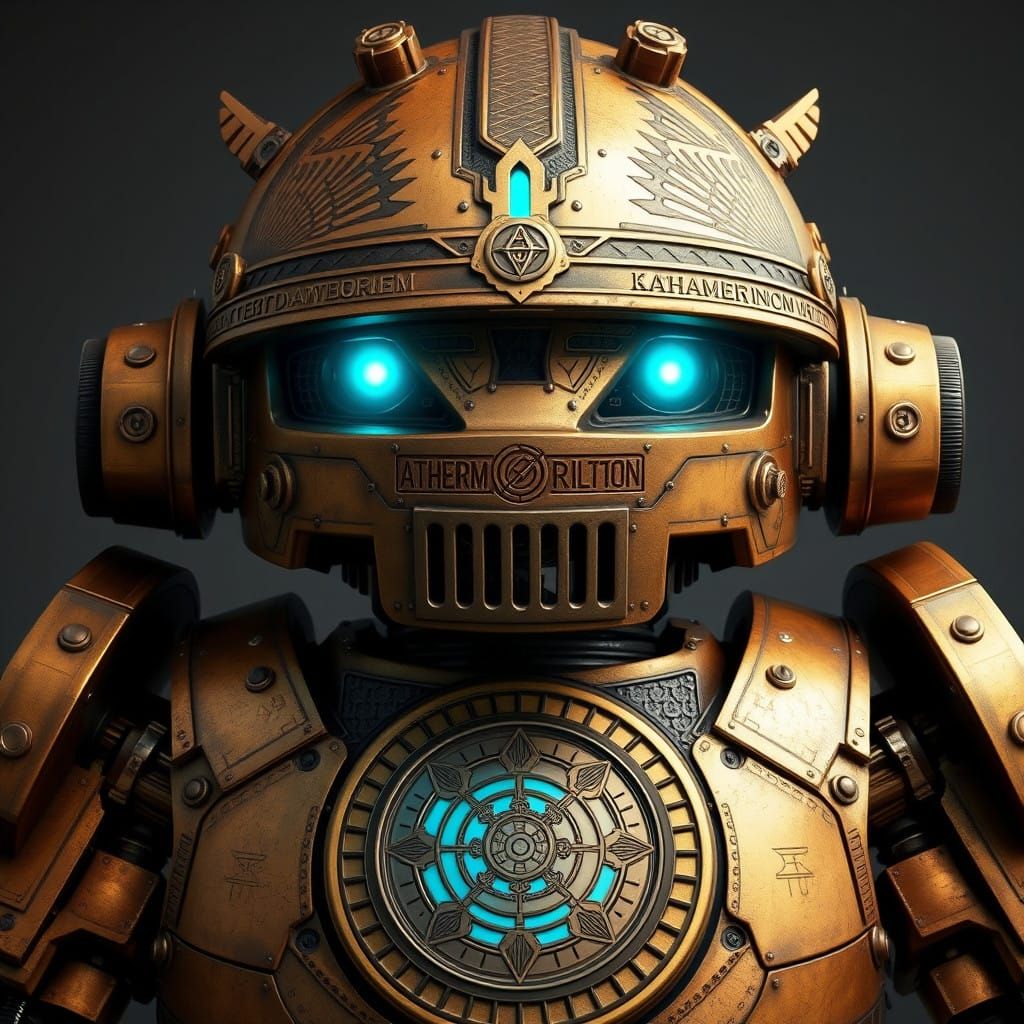 Ancient Dwemeri Clockwork Courier with Angular Mec... - AI Art