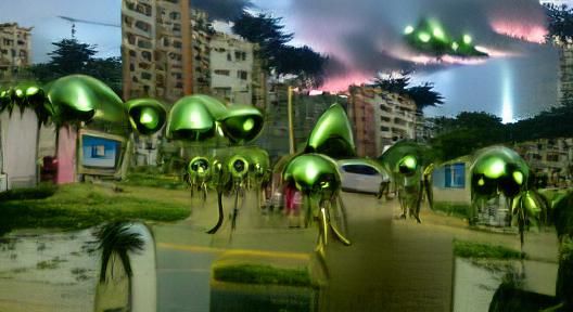 Alien Invasion - AI Generated Artwork - NightCafe Creator