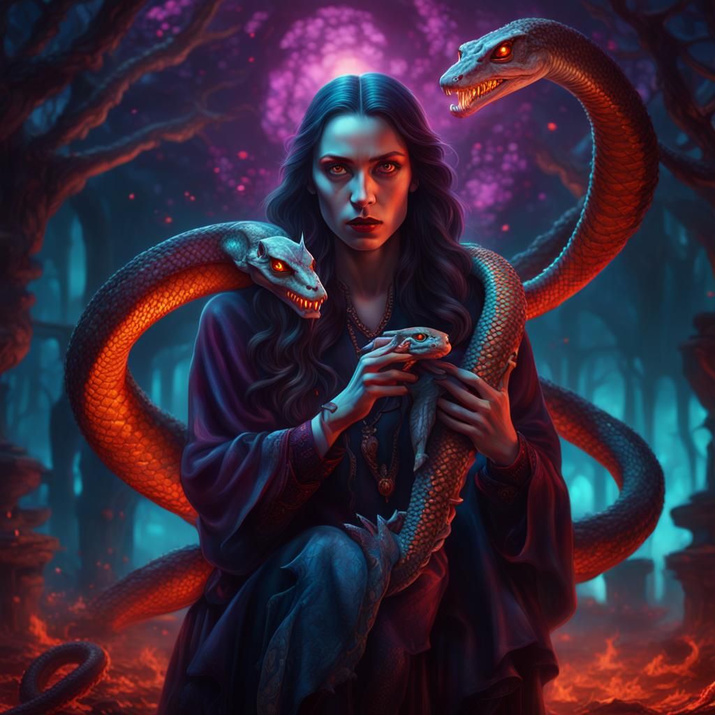 A fitting pet for a vampire - AI Generated Artwork - NightCafe Creator