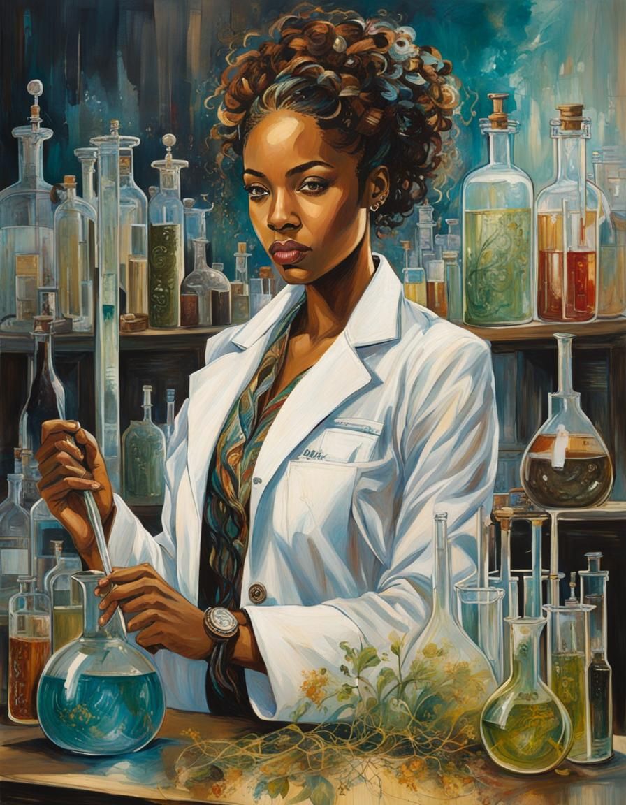 Scientist in the Lab - AI Generated Artwork - NightCafe Creator