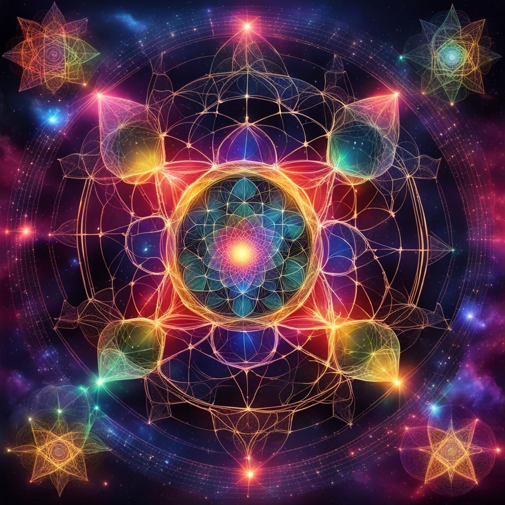 Divine Geometry - AI Generated Artwork - NightCafe Creator