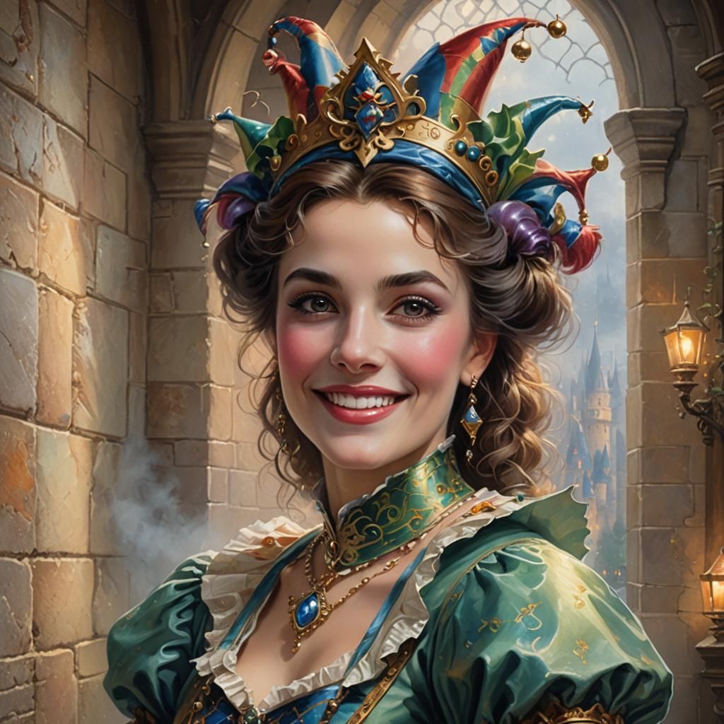 Lady Jester 3 - AI Generated Artwork - NightCafe Creator