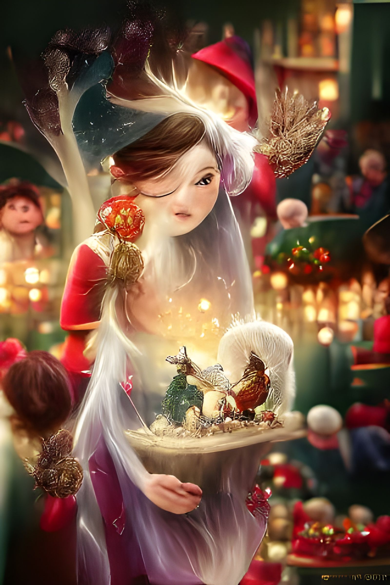 Beautiful Christmas Fantasy Illustration - AI Generated Artwork ...