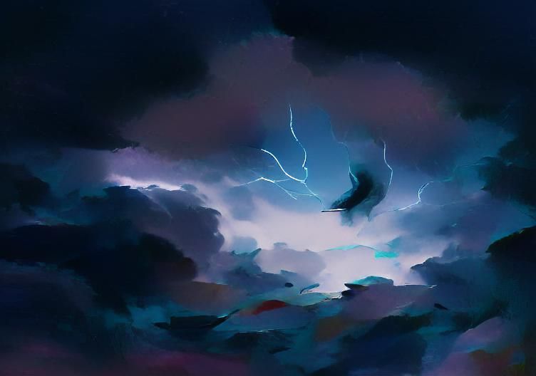 The sky when there's a storm - AI Generated Artwork - NightCafe Creator