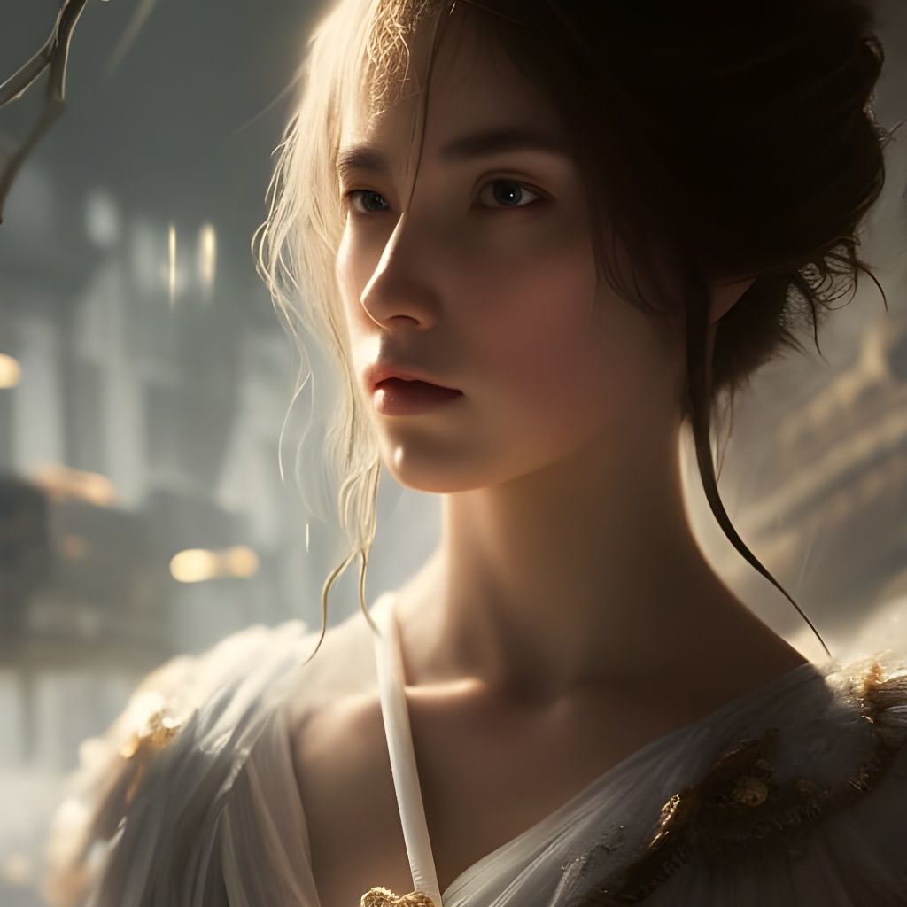 Disheveled Beauty - AI Generated Artwork - NightCafe Creator