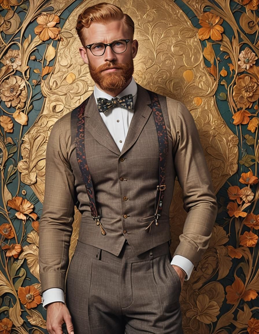 Handsome ginger gentleman - AI Generated Artwork - NightCafe Creator